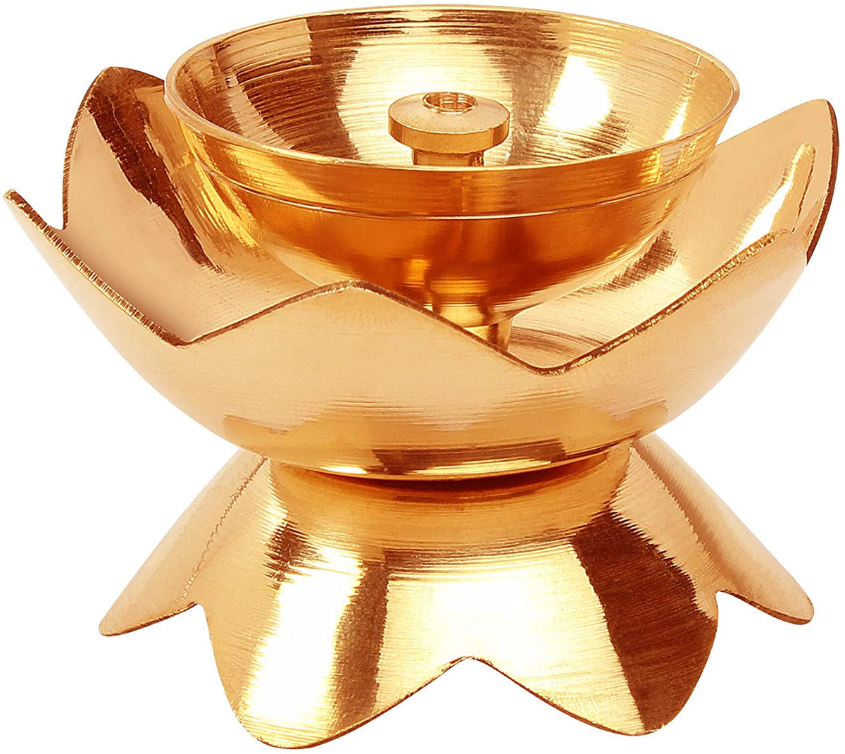 Handmade Brass Diya Kamal Deep 1" Set of 4 – Avador Business Group Inc.